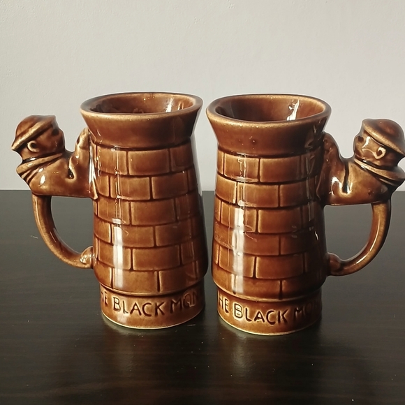 The Black Monk | Kitchen | Vintage Glazed Ceramic Monk Mugs | Poshmark